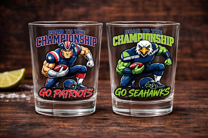 Shot glass stickers – Creating Art